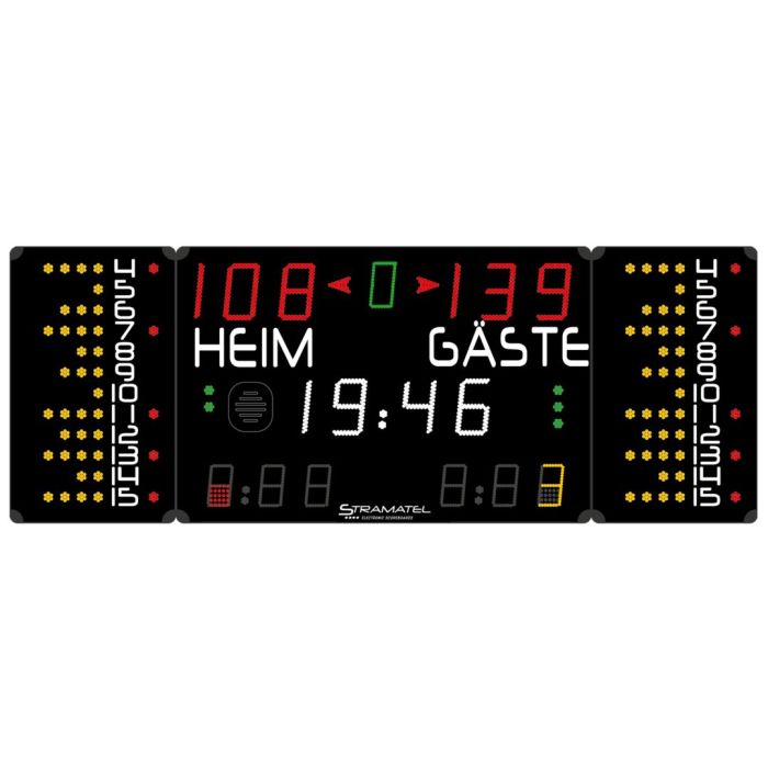 Stramatel® Multisport MD Indoor Scoreboard, three modules | Kübler Sport
