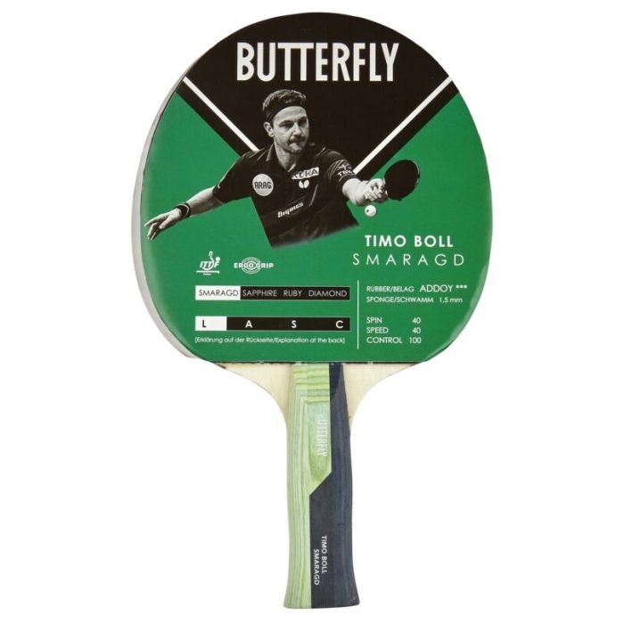 Butterfly® Table Tennis Racket Timo Boll Emerald | Kübler Sport