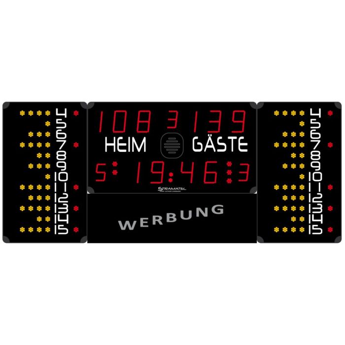 Stramatel® Multisport Eco Indoor Scoreboard, four modules | Kübler Sport