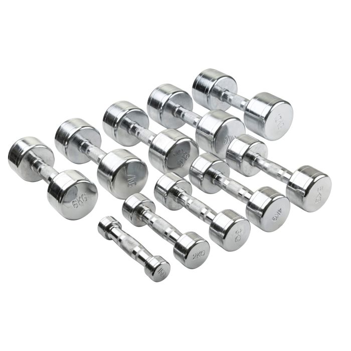 Chrome dumbbell set | Kübler Sport